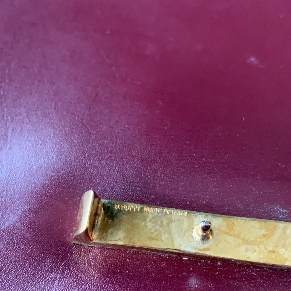 Vintage Gucci Maroon Saddle Bag - Gem